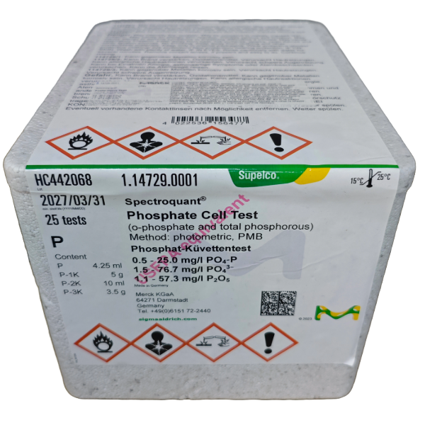 MERCK Spectroquant Fosfat Hücre Testi (Orto-Fosfat ve Toplam Fosfor ...