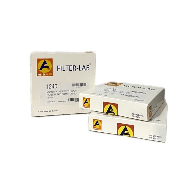 FilterLab Kantitatif Filtre Kağıdı 125 mm (Orta Beyaz, 1240) – Ersu Laboratuvar Malzemeleri